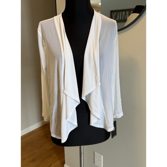 Clara Sun Woo | Tops | Clara Sun Woo Womens Stretch Cardigan Xs White ...